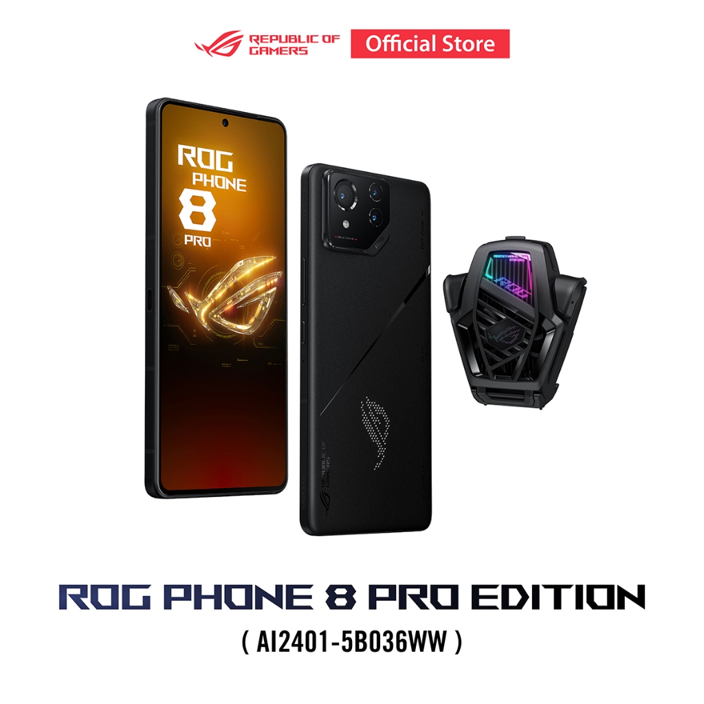 ASUS ROG Phone 8 Pro Edition (24GB/1TB) Phantom Black, Gaming Phone, 6. ...