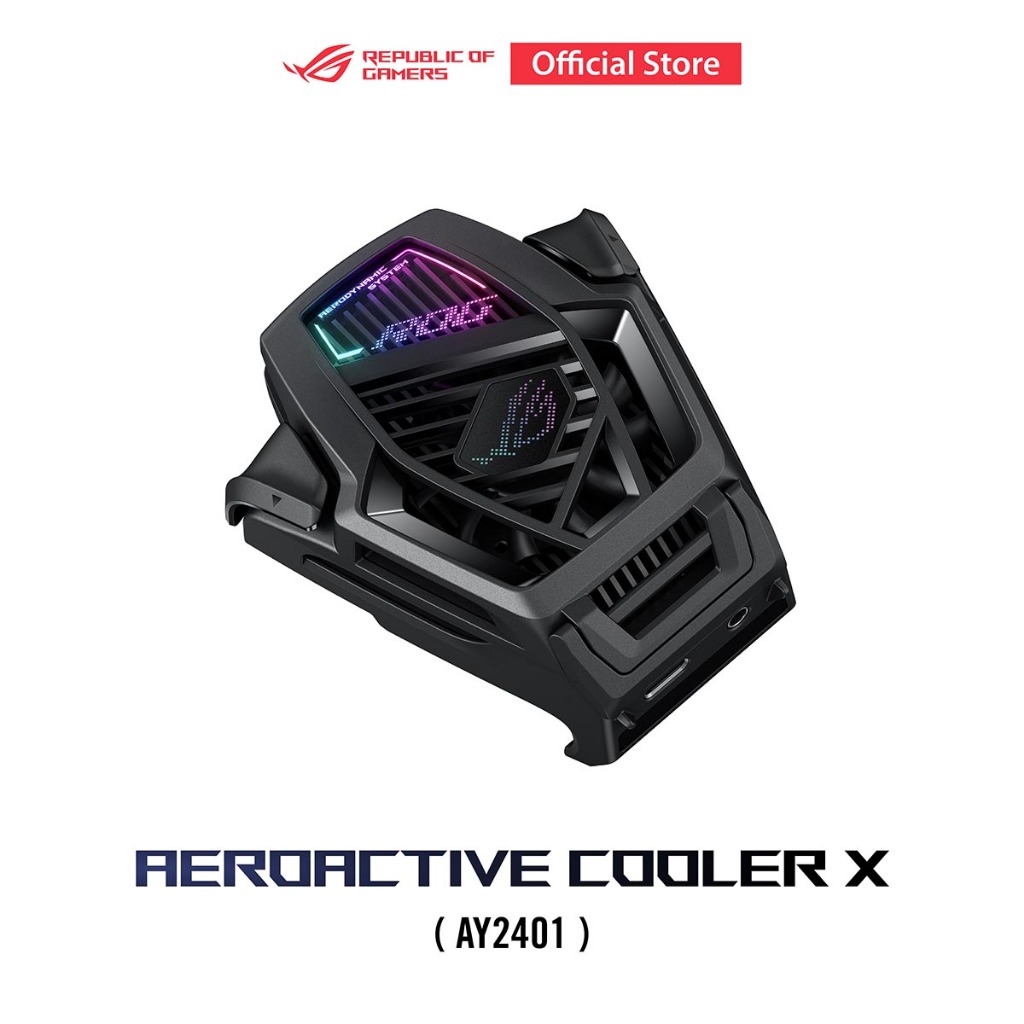 ASUS AeroActive Cooler X (พัดลมระบายความร้อน) ใช้งานร่วม ROG Phone 8 ...