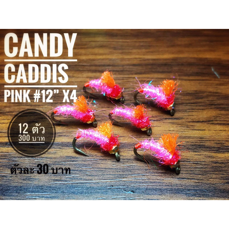 เหยื่อฟลาย Nymph” Candy CADDIS # -14 hook | Shopee Thailand