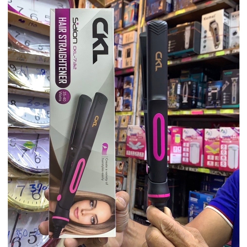 เครื่องหนีบผม CKL 732 ที่รีดผม ทำวอลลุ่ม หนีบตรง หนีบเงา ปรับความร้อน 4 ระดับ ร้อนไว ดีไซน์สวย ...