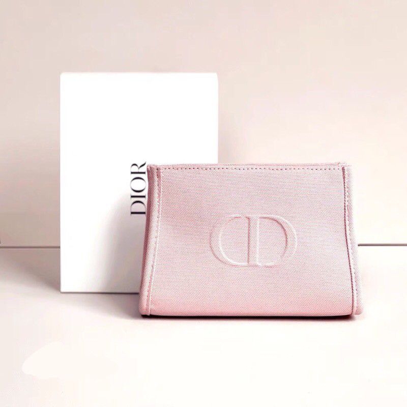 กระเป๋า Christian Dior Novelty Makeup Bag Pouch Pink | Shopee Thailand