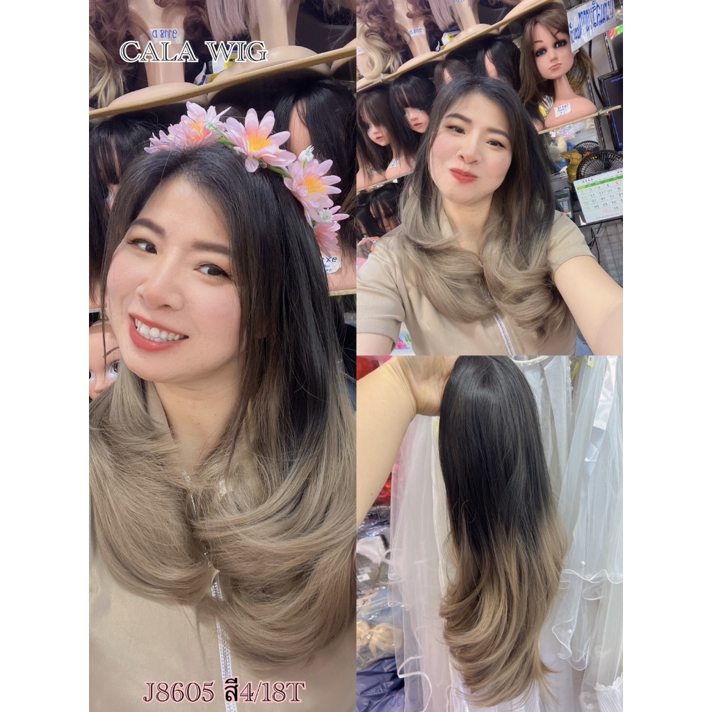 วิกผม ฮาฟวิก วิกครึ่งหัวทรงใหม่ รหัส J8605 ทรงงุ้มเข้า ทำจากไหมเกาหลี สินค้าส่งในไทย | Shopee ...