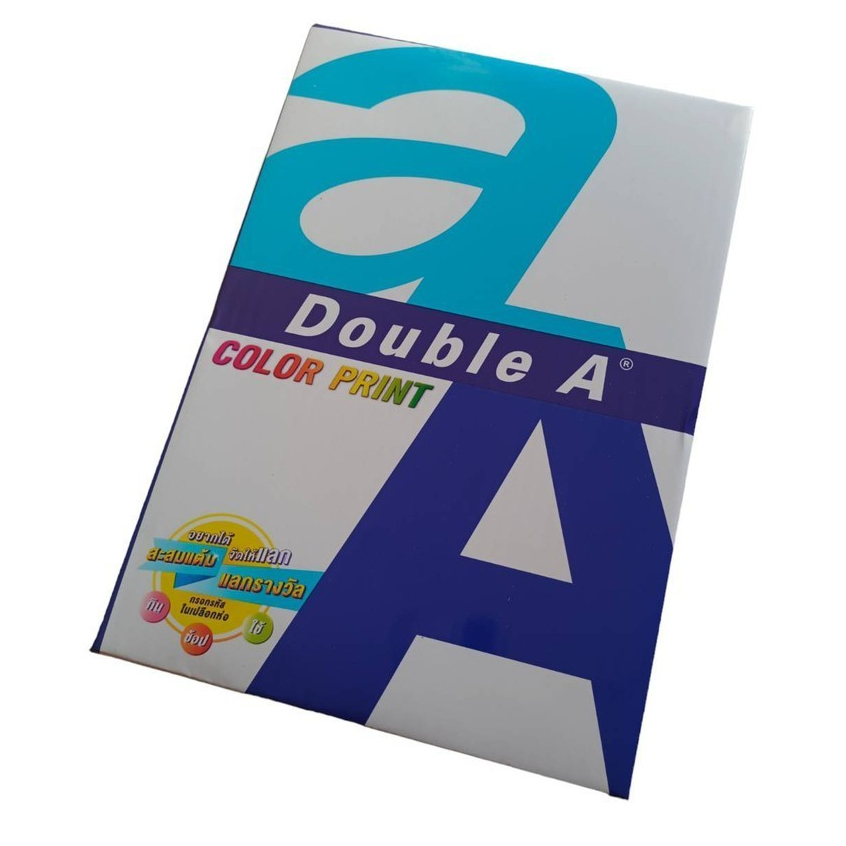 กระดาษถ่ายเอกสาร A4 90 แกรม 500 แผ่น Double A Color Print | Shopee Thailand