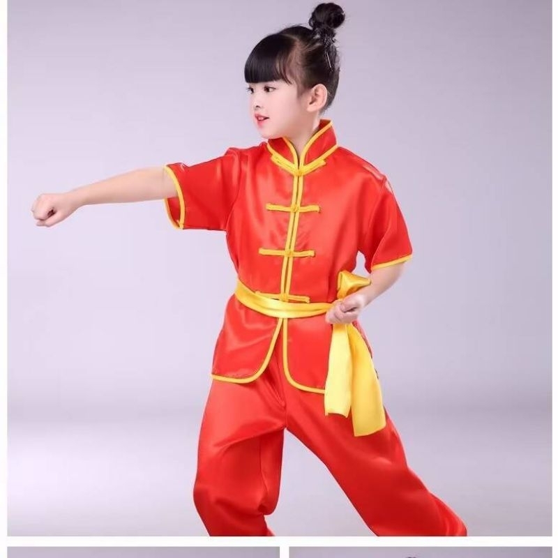 ชุด กี่เพ้า เด็กผู้ชาย เด็กผู้หญิง ใส่วันตรุษจีน ชุดกังฟู ชุดจีน มี 3 ...