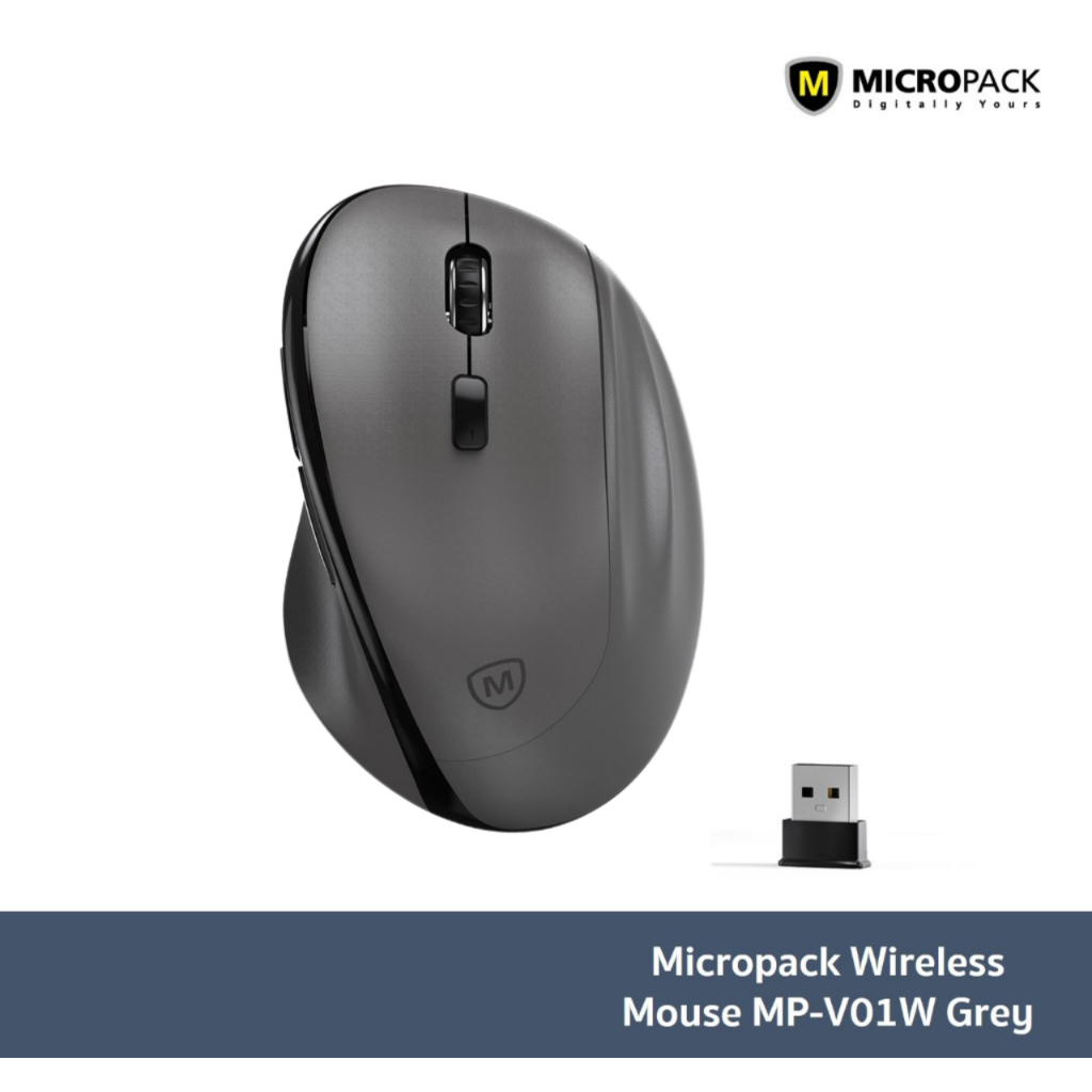 WIRELESS MOUSE (เมาส์ไร้สาย) MICROPACK OPTICAL WIRELESS MOUSE MP-V01W ...