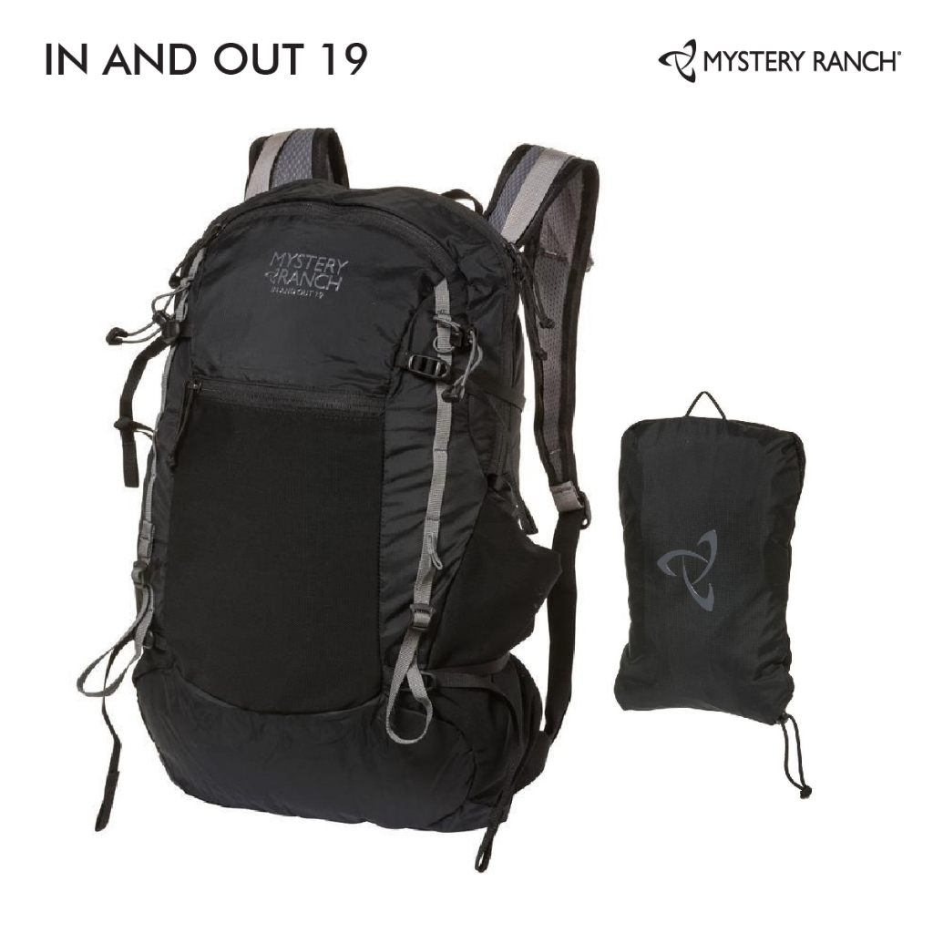 Mystery Ranch In and Out 19L เป้พับเก็บได้ในตัว ช่องหลักกว้าง ช่องซิป ...