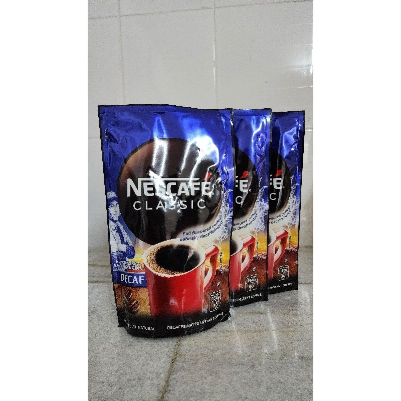 Nescafe Classic Decaf Instant Coffee 160 g. กาแฟสำเร็จรูปไม่มีกาแฟอีน ... Nescafe Classic Decaf Instant Coffee 160 g. กาแฟสำเร็จรูปไม่มีกาแฟอีน ...