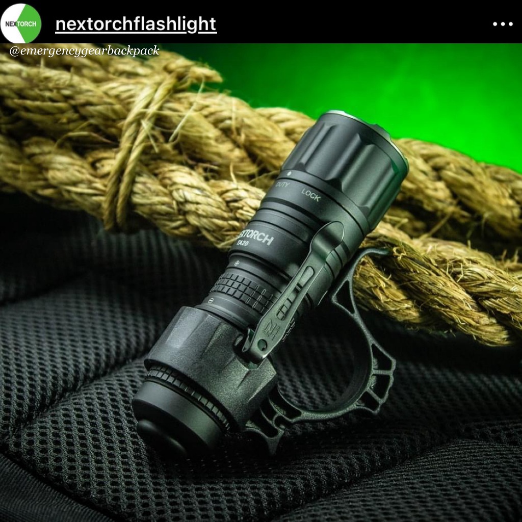 NEXTORCH TA20 Tri-Setting Compact Tactical Flashlight 1000LMS 210M ...