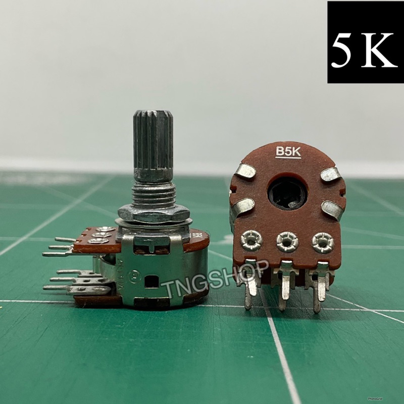 VR วอลลุ่ม ALPHA 2ชั้น6ขา อัลฟ่า แท้ แกนยาว17mm มี 5K 10K 20K 100K 250K ...