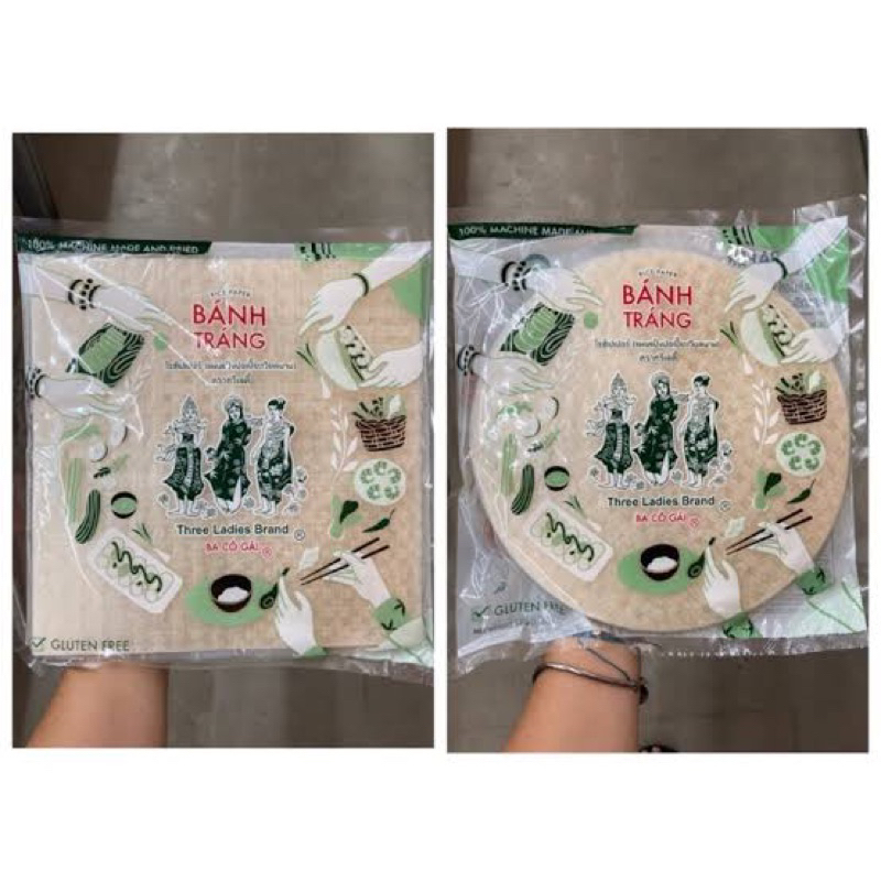 cl Three ladies rice paper 340g. แผ่นแป้ง เวียดนาม นำเข้าจาก 🇻🇳 ...