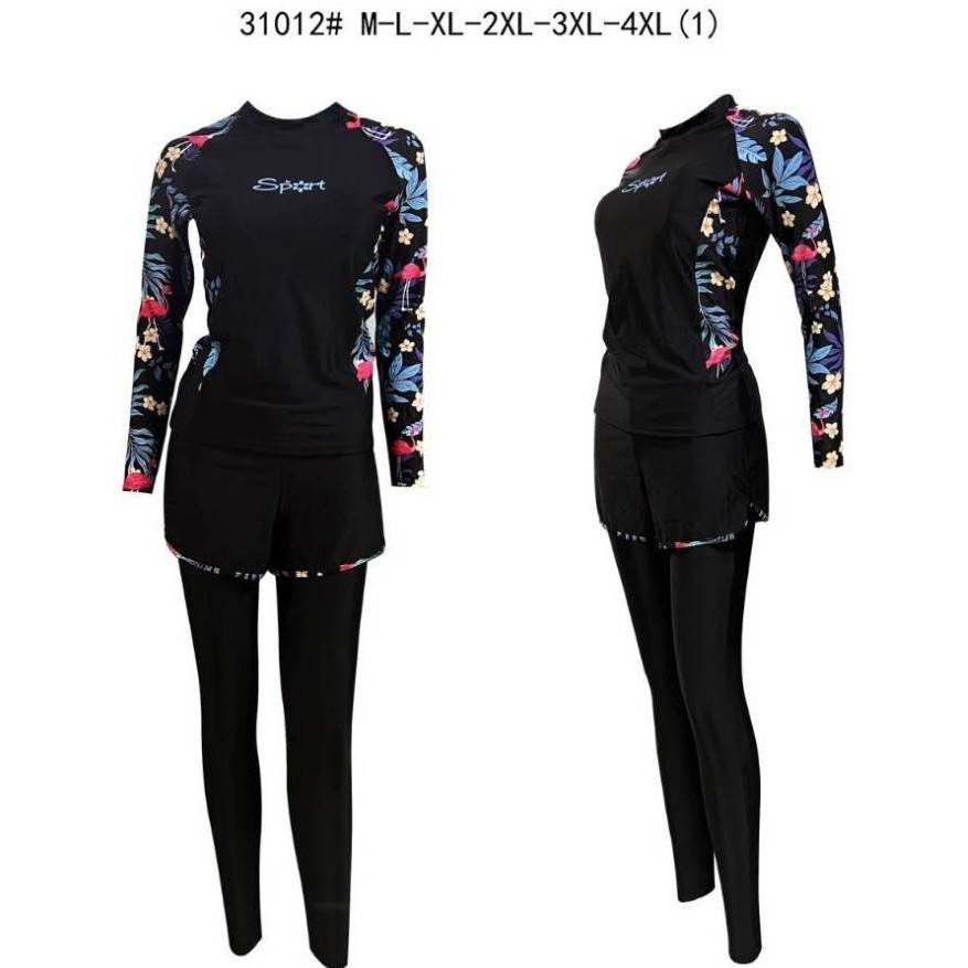 ชุดว่ายน้ำหญิง ชุดว่ายน้ำแขนยาว ผ้ากันยูวี แบบสวยไม่ซ้ำใคร M-3XL มีเก็บปลายทาง sunwin88 | Shopee ...