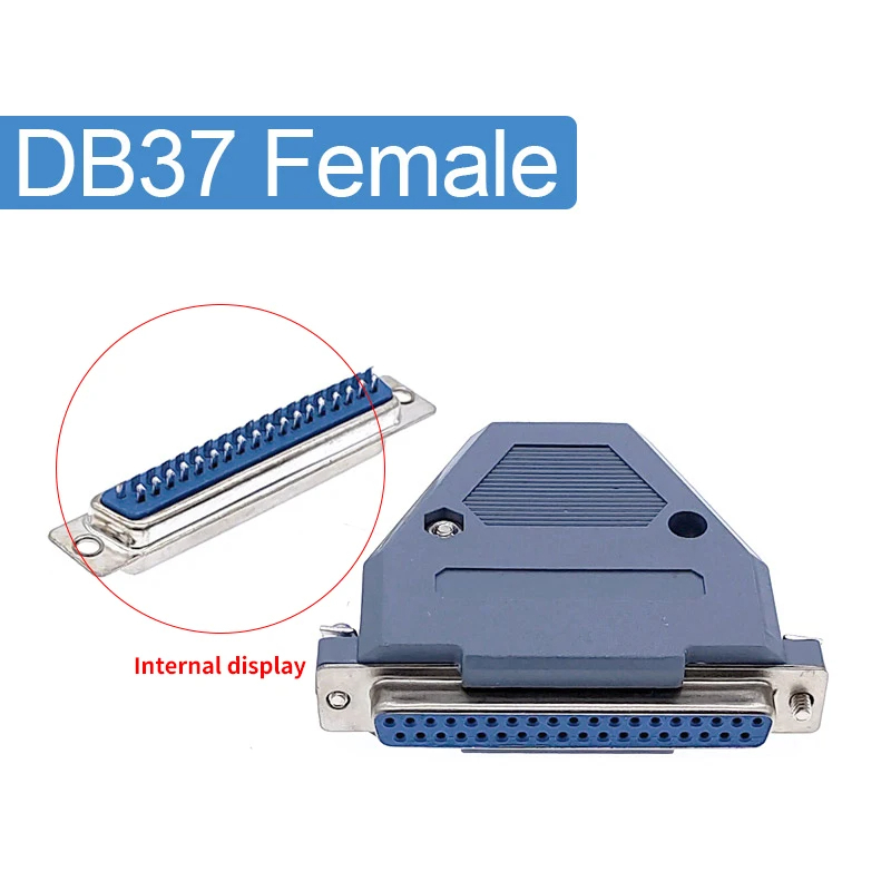 DB37 serial Parallel Port data cable connector ปลั๊ก 2 แถว D type 37pin ...