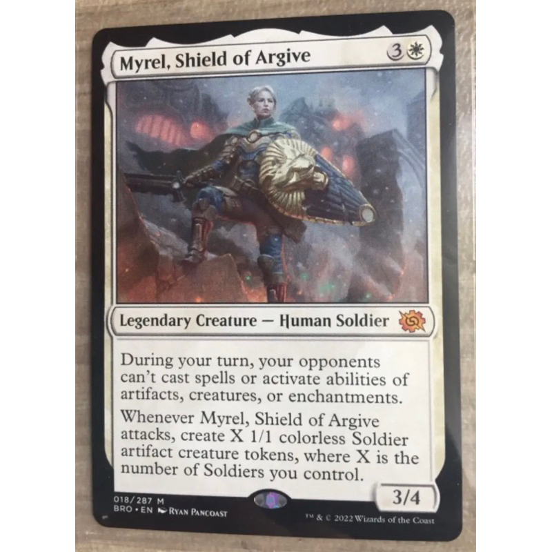 การ์ด MTG Myrel, Shield of Argive Foil White Magic the Gathering EDH ...