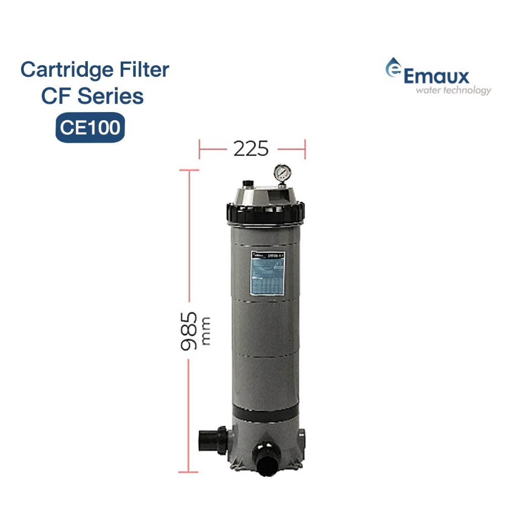 ถังกรองสระว่ายน้ำ EMAUX CF Series Cartridge Filters ถังกรองกระดาษ CF25 CF50 CF75 CF100 CF150 ...