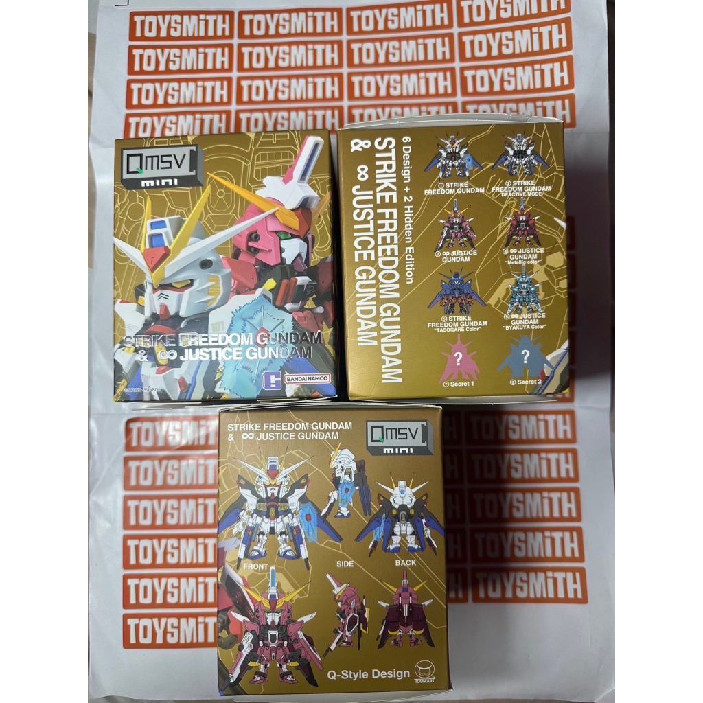 [สินค้าพร้อมส่ง] Strike Freedom Gundam & Justice Gundam / QMSV Mini ...