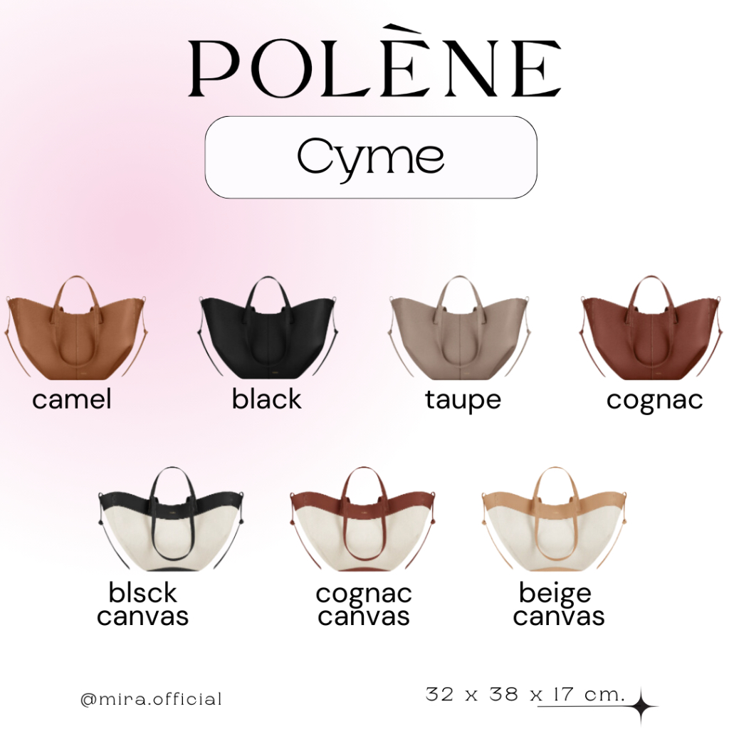 (pre-order) กระเป๋า Polene cyme 🇫🇷 ️ แท้ 100% รุ่น Cyme (regular) | Shopee Thailand