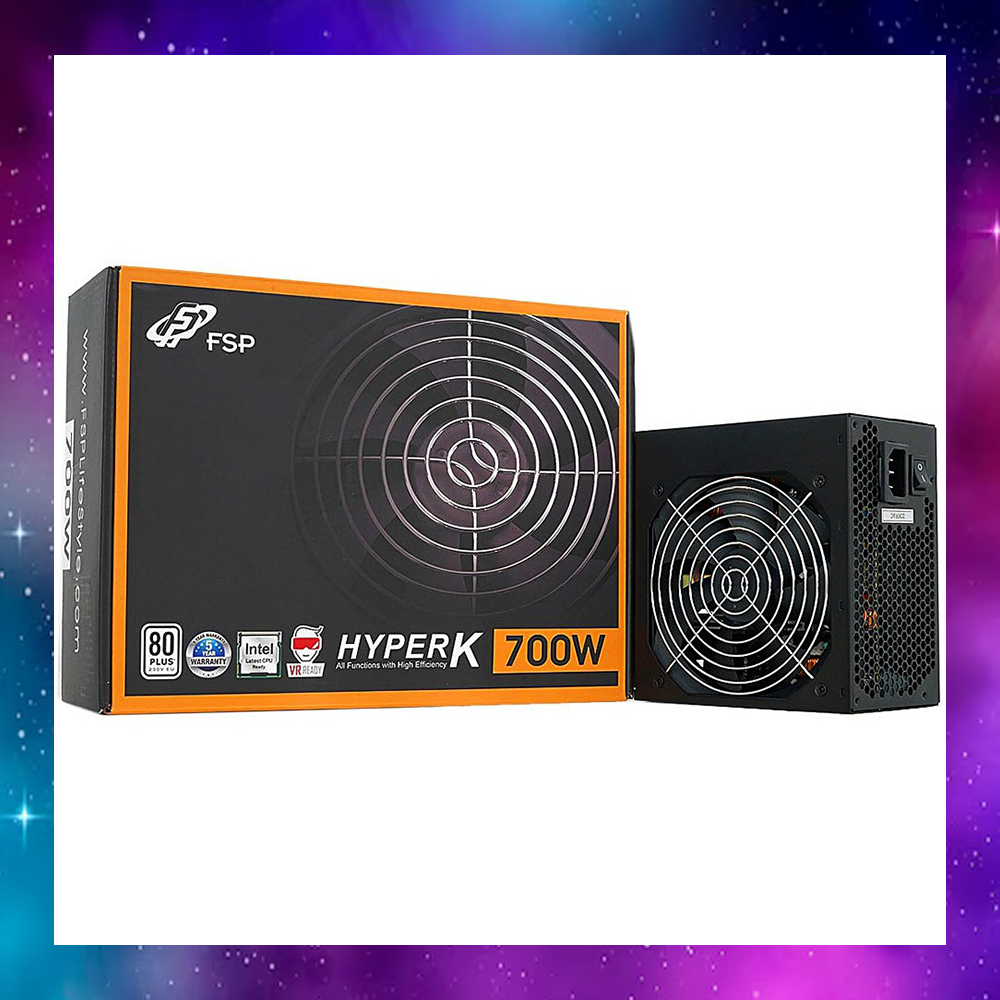 POWER SUPPLY (อุปกรณ์จ่ายไฟ) FSP HYPER K 700W 80+ WHITE ใช้งานปกติ ...