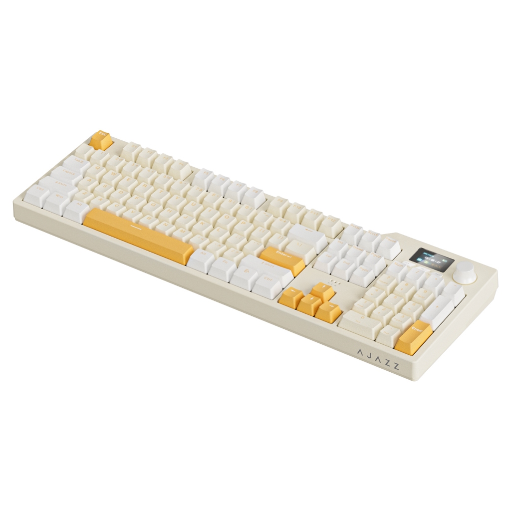 คีย์บอร์ดเกมมิ่ง Ajazz AK35i V2 TFT Screen Gasket Tri-Mod Mechanical ...