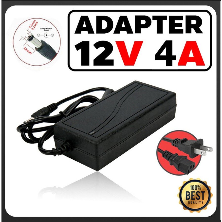 AC to DC อะแดปเตอร์ Adapter 12V 4A / 5A 4000mA 5000mA (ขนาดหัว 5.5 x 2.1 มม.) | Shopee Thailand
