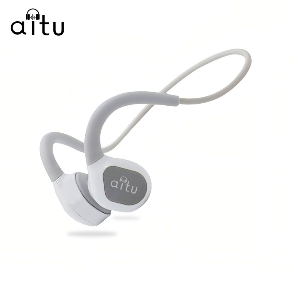 Aitu C6 หูฟังไร้สายการนำกระดูก หูฟังคร้องคอ อินเอียร์ กันน้ำ ลดเสียงรบ ...