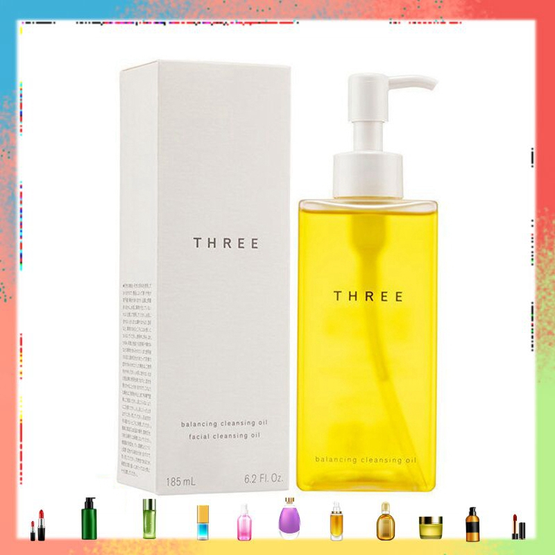 ของแท้/มีสต๊อค ️THREE Balancing Cleansing Oil 185ml THREE | Shopee Thailand