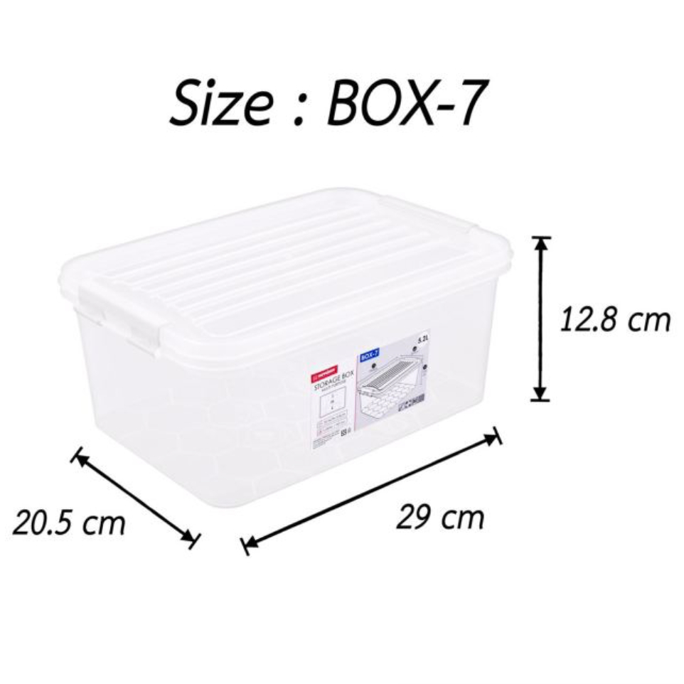 KEYWAY กล่องหูล็อคพลาสติก (มี 3 ขนาด) 1.7L BOX-5 / 3L / 5.2L ฝาปิดล็อค ...