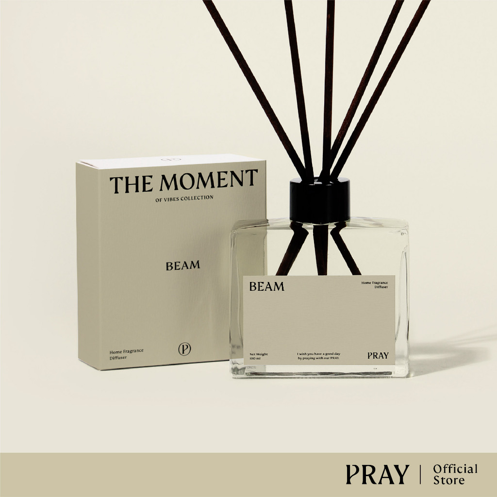 PRAY Home Perfume Diffuser กลิ่น BEAM - 100 ml (พร้อมก้านไม้หอม ...