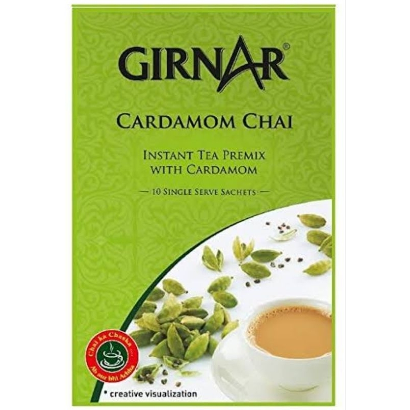 Girnar Instant Chai/Tea Premix With Cardamom, 10 Sachet Pack | Shopee ...