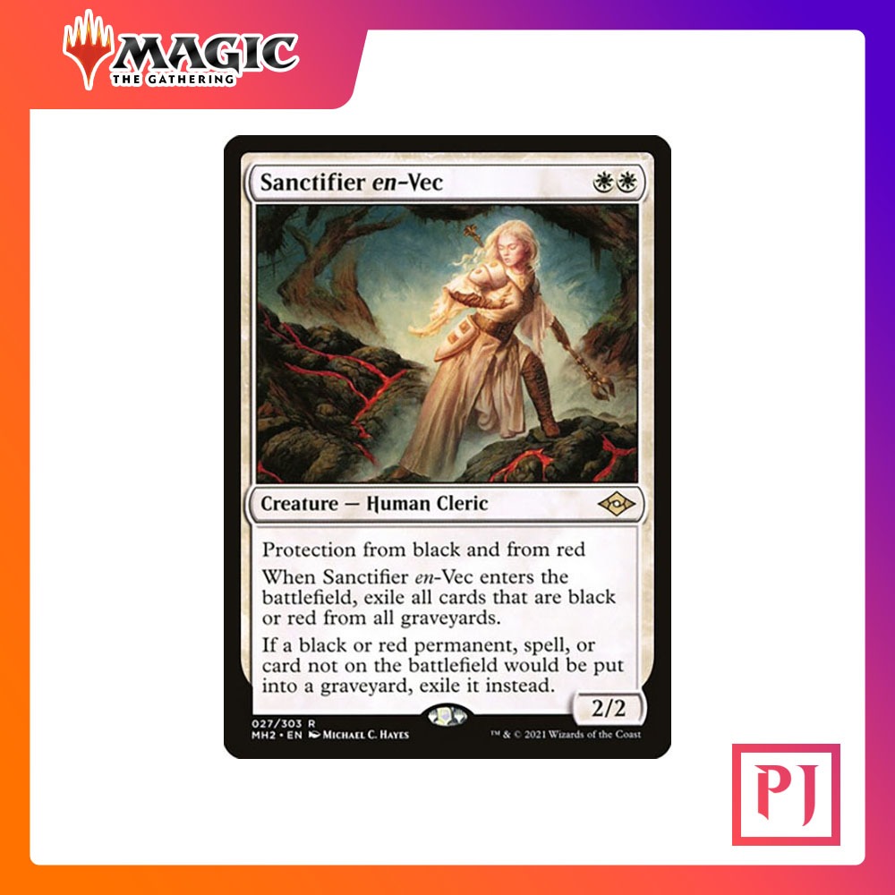 [MTG] Sanctifier en-Vec [MH2] [WHITE] [RARE] [NORMAL] [ENG] (การ์ดเมจิค ...