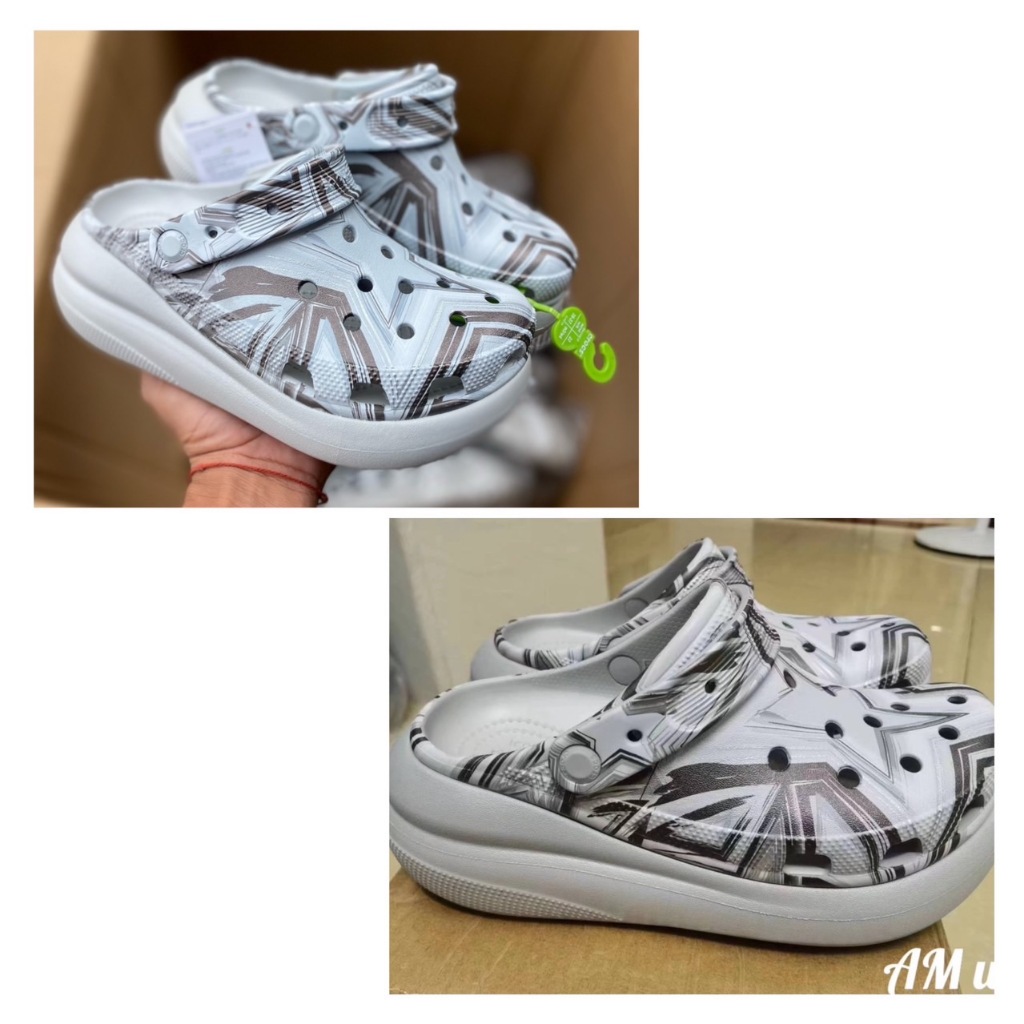 รองเท้าแตะ Cro*s 2024 ใส่สบายสำหรับผู้หญิง วัสดุผลิตจากยางแท้ 100% ขายดีที่สุด Sz W5--W9 ...