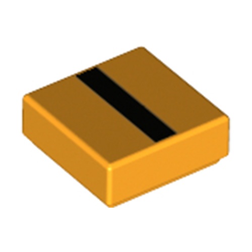 ชิ้นส่วนเลโก้ Lego Part Tile 1 x 1 with Black Stripe Pattern ...