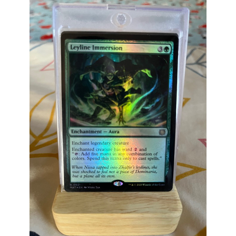 การ์ด MTG Leyline Immersion Foil Green Magic the Gathering EDH รุ่น MAT สภาพ Nm | Shopee Thailand