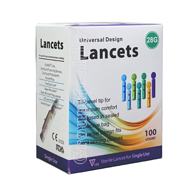 Universal Design Lancets (28G) เข็มเจาะเลือด สำหรับปากกา ใช้ได้กับปากกา ...