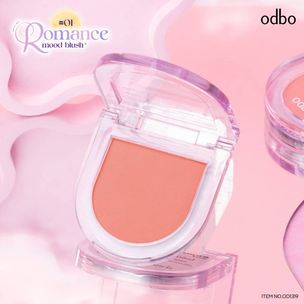 OD1319 odbo Romance Mood Blush โรแมนซ์ มู้ด บลัช 2.8 กรัม | Shopee Thailand