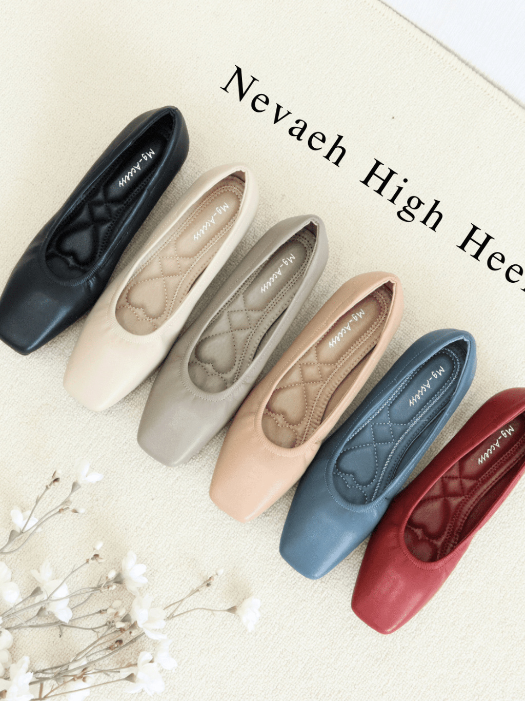 Mgaccess 'Nevaeh High Heels Shoes' 366-5 รองเท้าคัทชู | Shopee Thailand