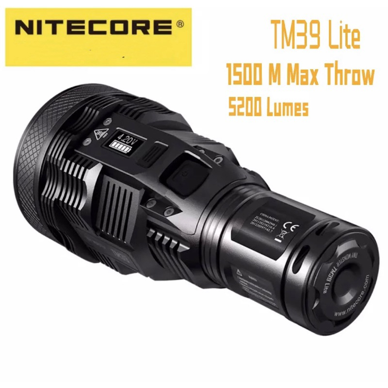 พร้อมส่ง NITECORE TM39 Lite ไฟฉายหน้าจอ OLED Searchlight SBT-90 GEN2 ...