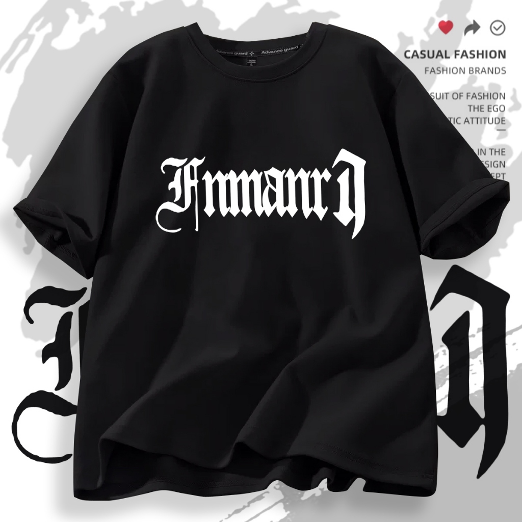 D573 จัดส่งด่วนเสื้อยืดคอกลมแขนสั้นลายสวยผ้าดีใส่ได้ทั้งชายและหญิง ...