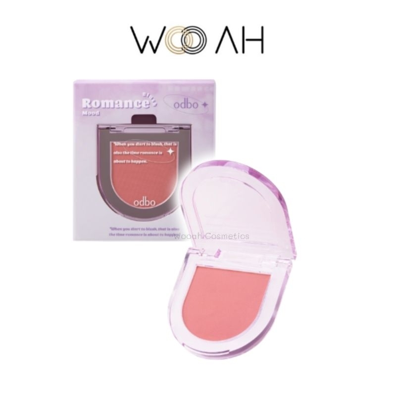 บลัชออน Odbo Romance Mood Blush โรแมนซ์ มู้ด บลัช OD1319 โอดีบีโอ ปัดแก้ม | Shopee Thailand