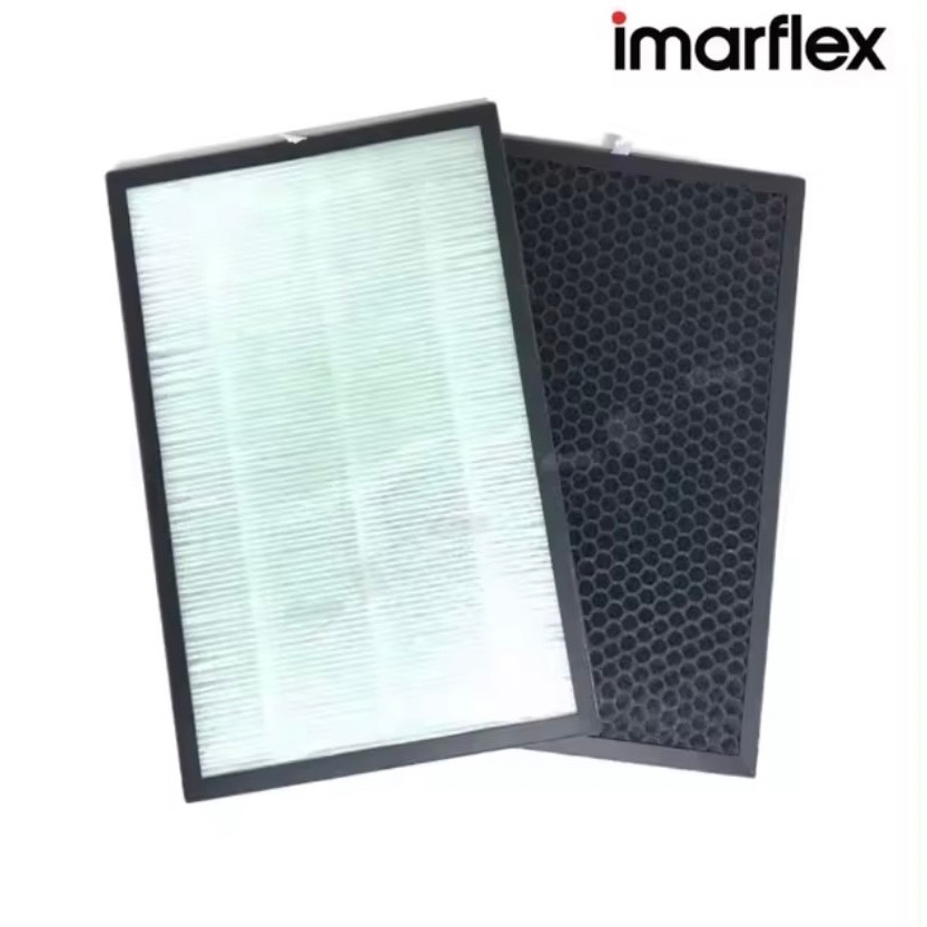 Imarflex เครื่องฟอกอากาศ รุ่น F-C042R สำหรับพื้นที่ห้อง 30-50 ตร.ม. แผ่นกรอง HEPA ต้านเชื้อ ...