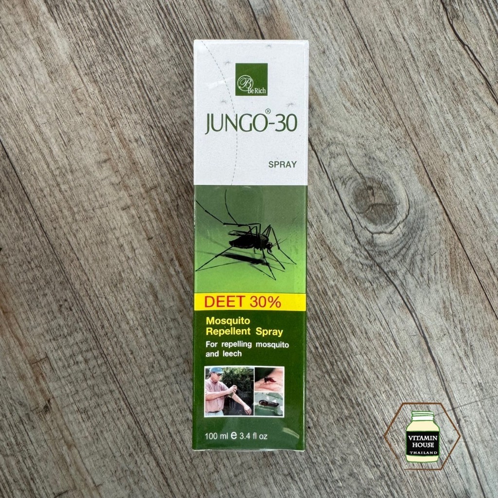 Jungo-30 Spray (DEET 30% w/w) จังโก้-30 สเปรย์ ใช้กันยุงและทาก ยาวนาน 7 ...