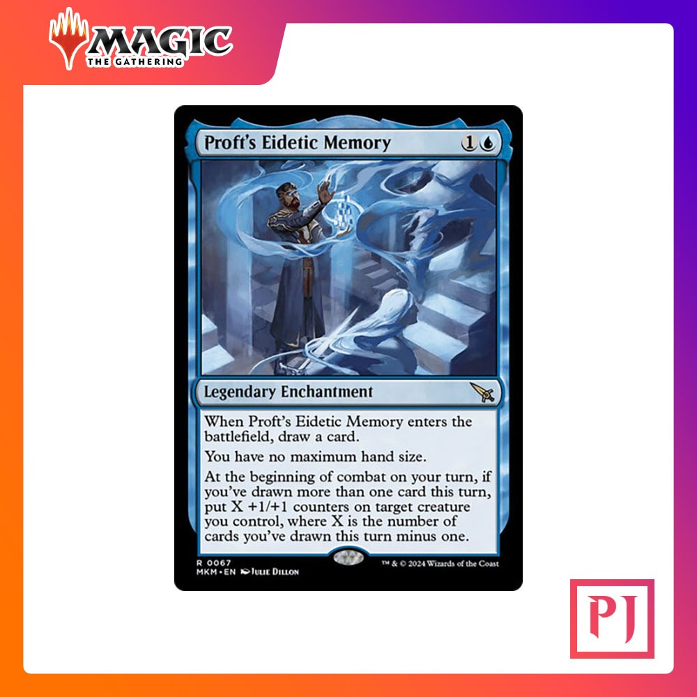 [MTG] Proft's Eidetic Memory [MKM] [BLUE] [RARE] [NORMAL] [ENG] (การ์ด ...