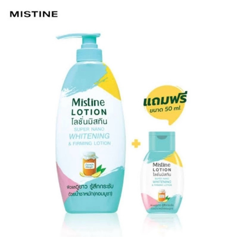 MISTINE SUPER NANO WHITENING LOTION 400/250 ML.มิสทิน ซุปเปอร์ นาโน ไวท์เทนนิ่ง | Shopee Thailand