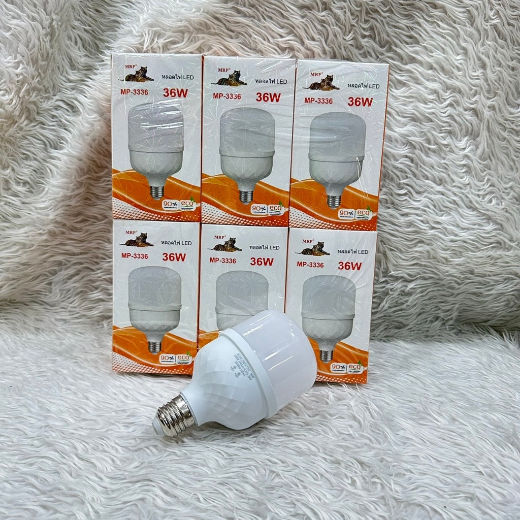 หลอดไฟ LED ยี่ห้อ MRP 36 วัตต์ เเสงขาว รุ่น MP-3336 เเละ MP-5038(เเพ็ค ...