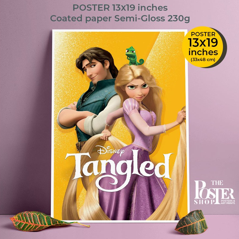 Tangled Poster โปสเตอร์ราพันเซล เจ้าหญิงผมยาวกับโจรซ่าจอมแสบ ภาพขนาด ...