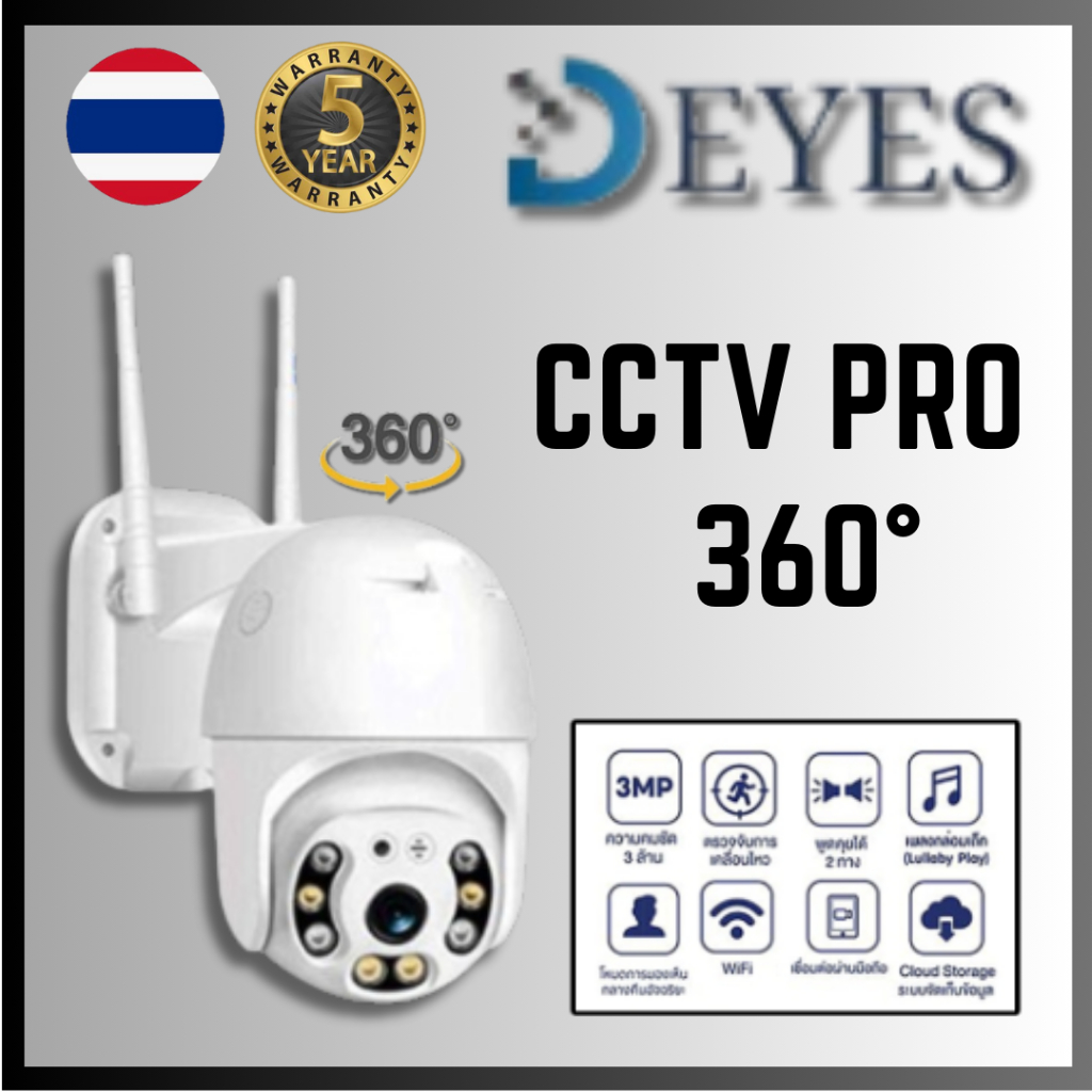 CCTV PRO 360 DEGREE The Newest | Shopee Thailand