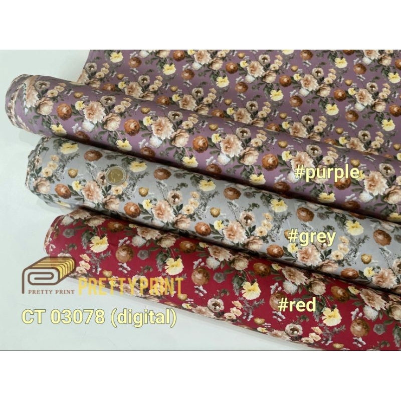 คอตต้อน100%พิมพ์ลาย (Digital) CT 03078 (ขายเป็นหลา) | Shopee Thailand