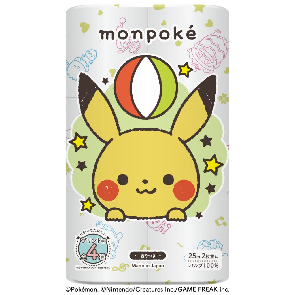 Hanataba Monpoke กระดาษชำระญี่ปุ่น มอนโปเกะ แพ็ค12ม้วน | Shopee Thailand