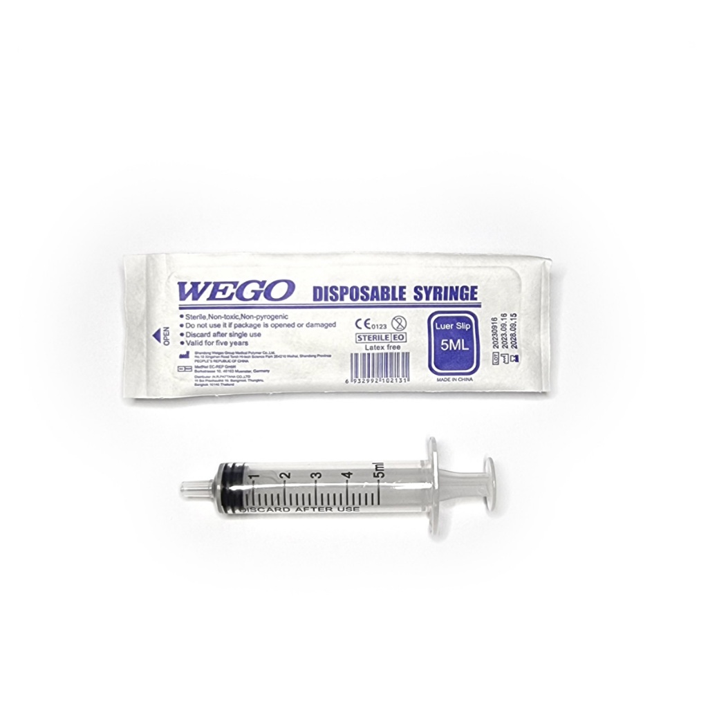 ไซริงค์ ไซริ้ง 3ml, 5ml, 10ml, 20ml Syringe กระบอกฉีดยา ล้างจมูก WEGO ...