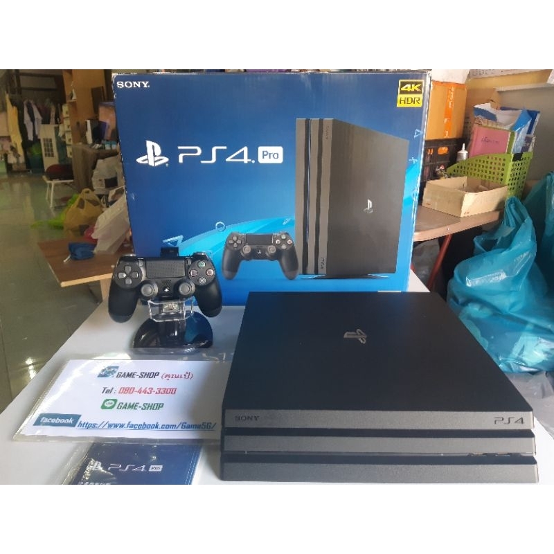 PS4 Pro 4K HDR 1 TB สายมืด FW9.0 | Shopee Thailand
