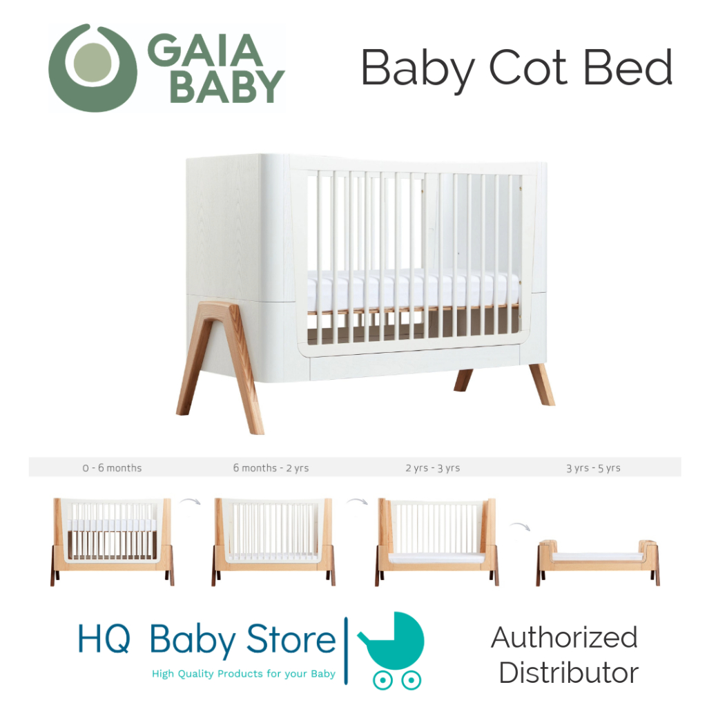 Gaia Baby Cot Bed 60x120 cm ( * ราคาเฉพาะเตียง ไม่รวมที่นอน | Shopee ...